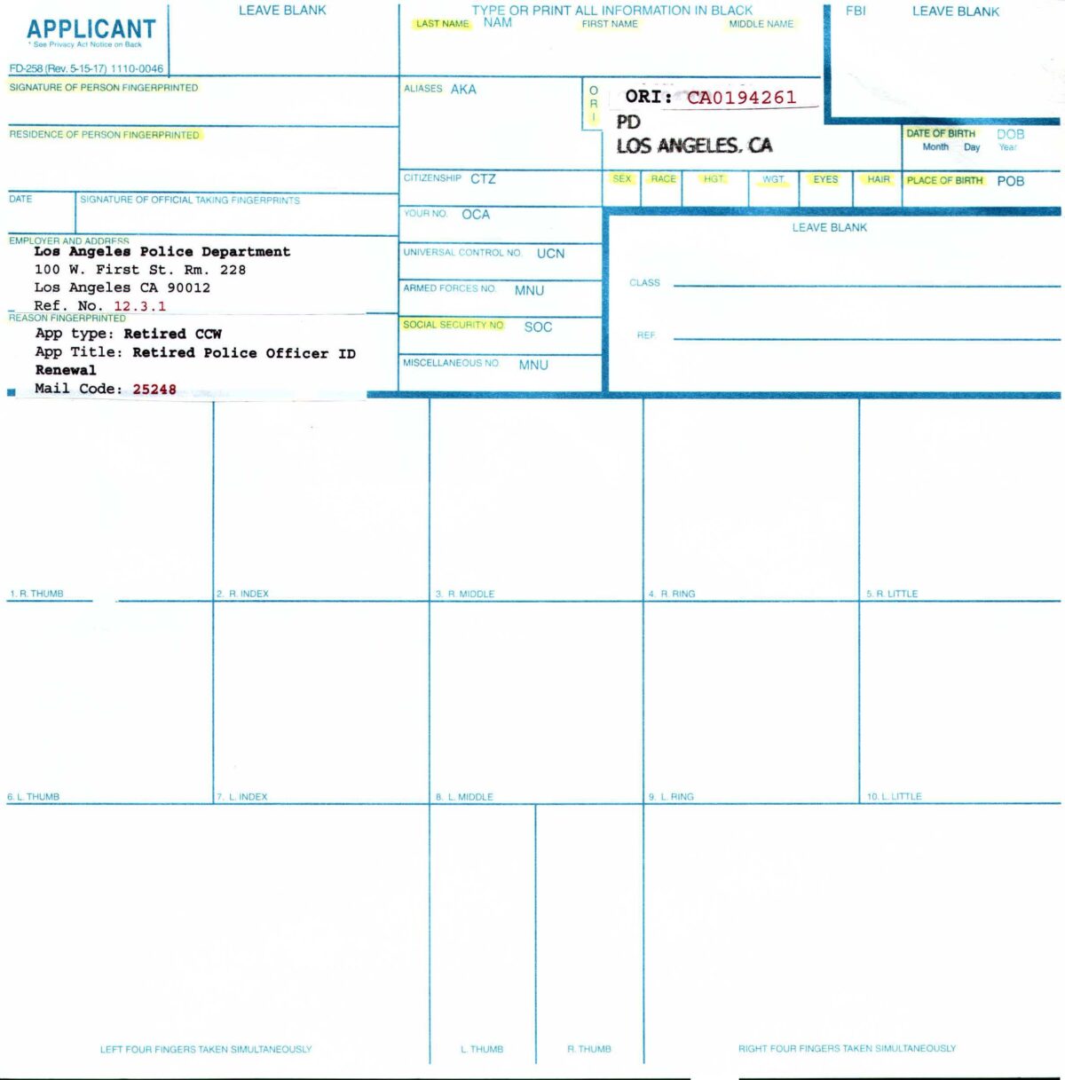 LAPD Retiree ID Renewals – LARFPA