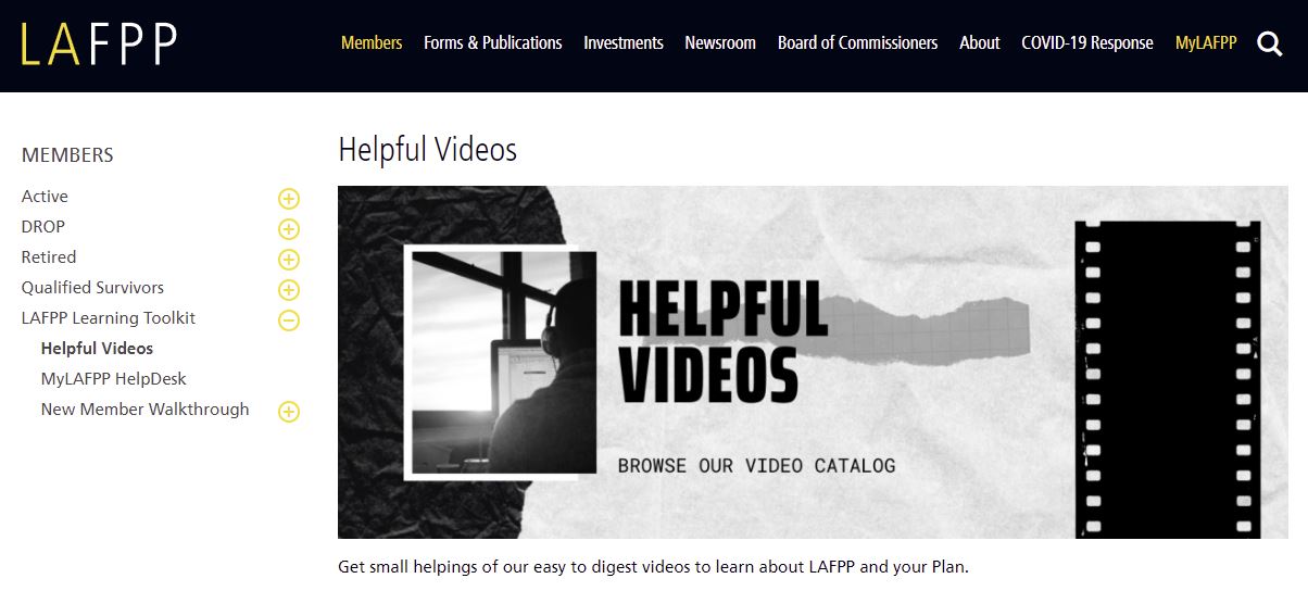 Retiree Resources – LARFPA