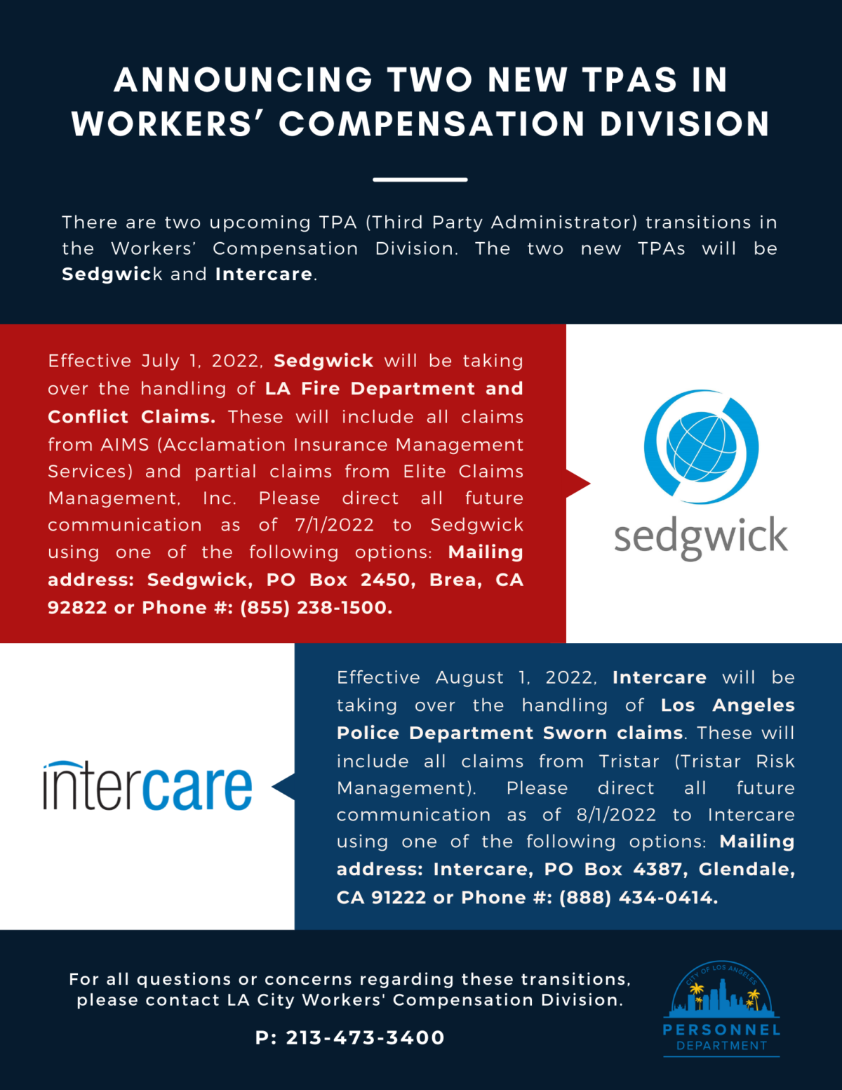 Worker’s Compensation Transition – LARFPA