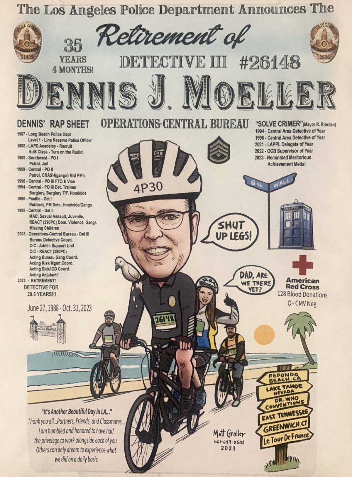 RETIREMENT ANNOUNCEMENTS – LARFPA