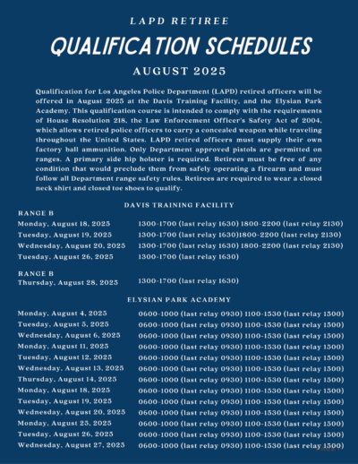 2025 HR 218 Qualification Schedule – LARFPA